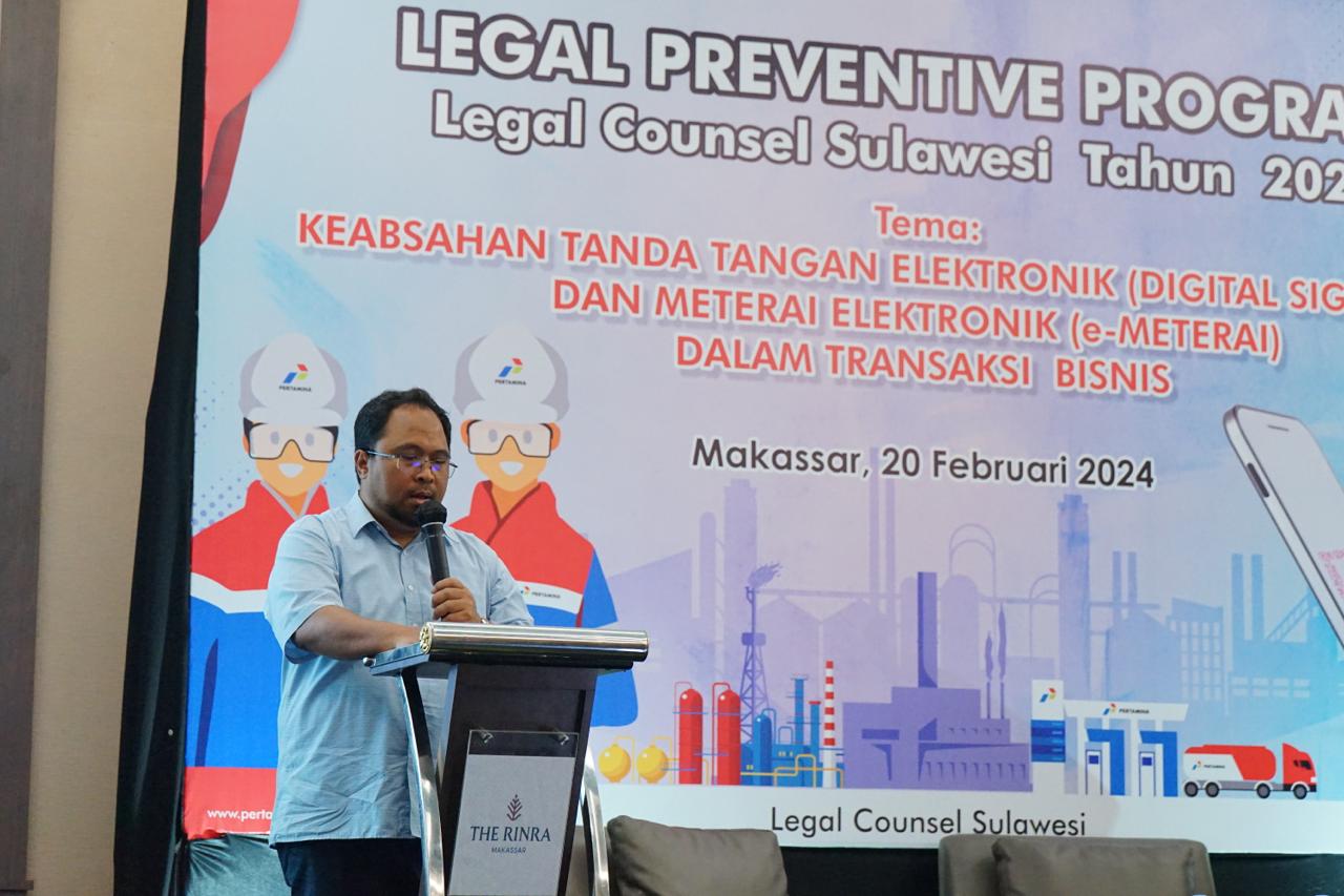 Pertamina Patra Niaga Sulawesi Gelar Seminar Legal Preventive Program